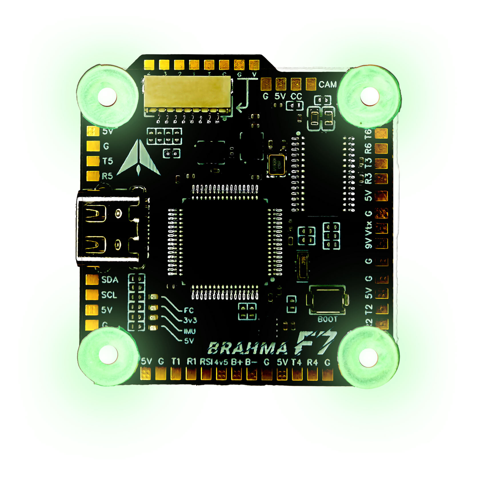 Darkmatter® BRAHMA F7 - STM32F722 Flight Controller - Made In India
