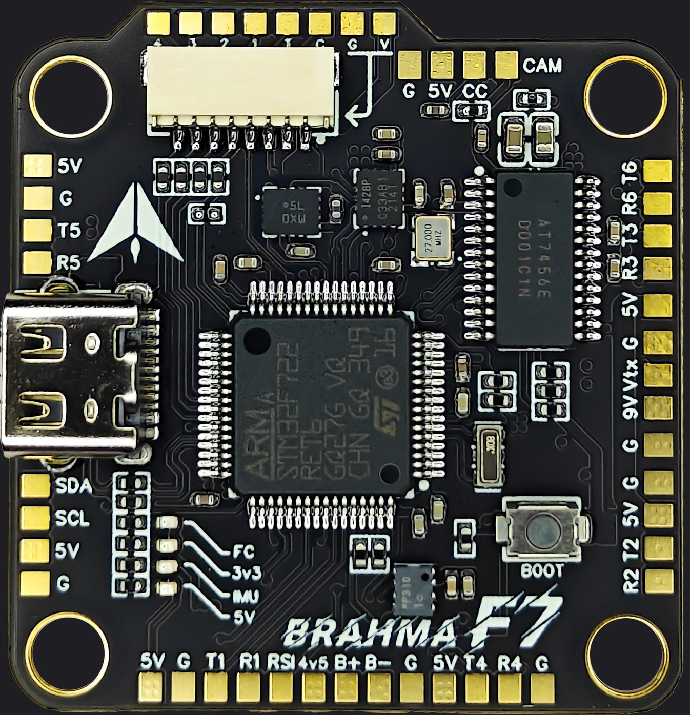 Darkmatter® BRAHMA F7 - STM32F722 Flight Controller - Made In India